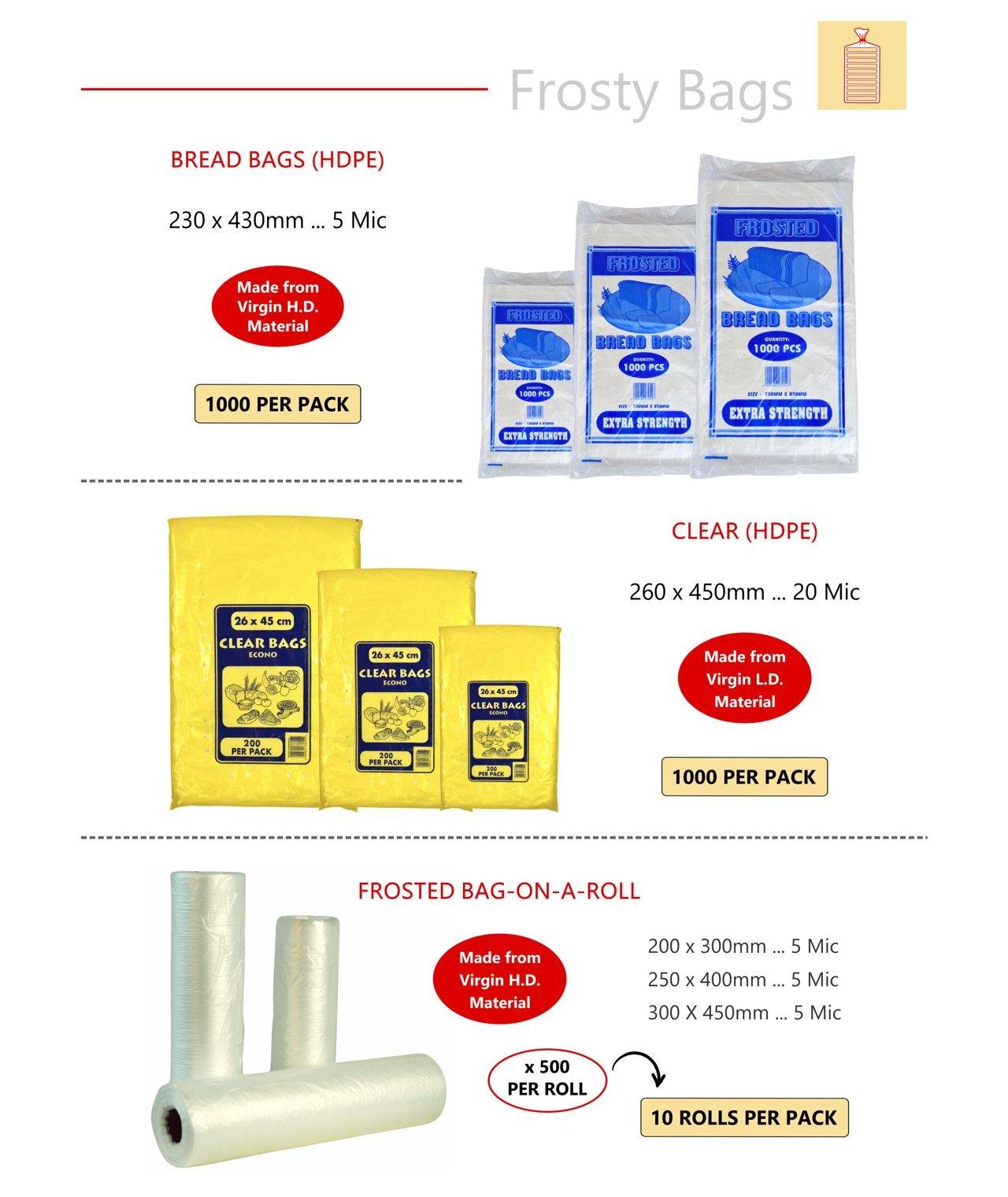 Bread Bags | The Packaging Warehouse, Plastics, Boxes, Bags